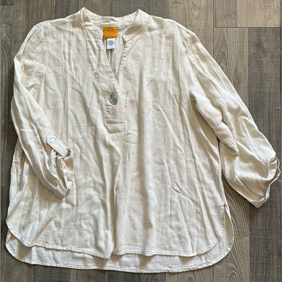 Ruby Rd. | Tops | Ruby Rd Linen Blend Tunic Top Pxl | Poshmark